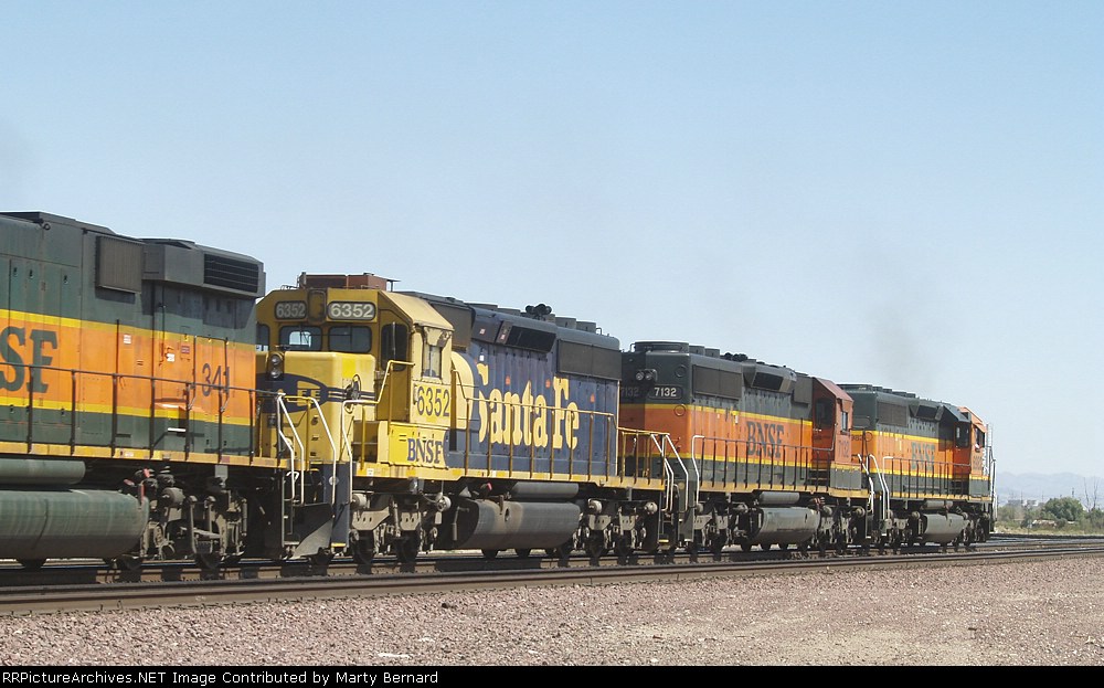 BNSF 6352 and 7132